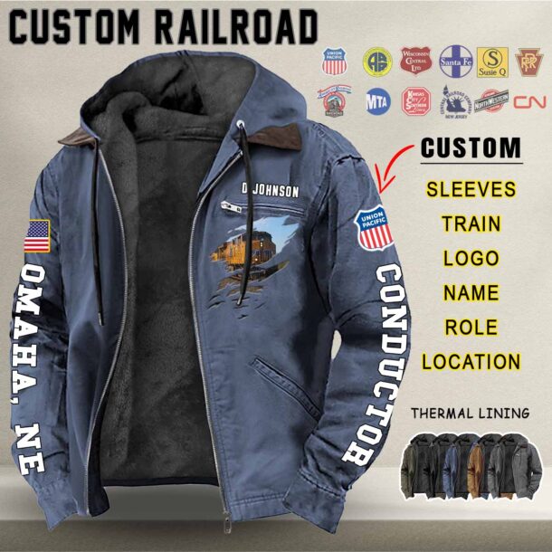 Custom US Railroad_Flag Premium Softshell Hoodie - Premiory – Amazing ...