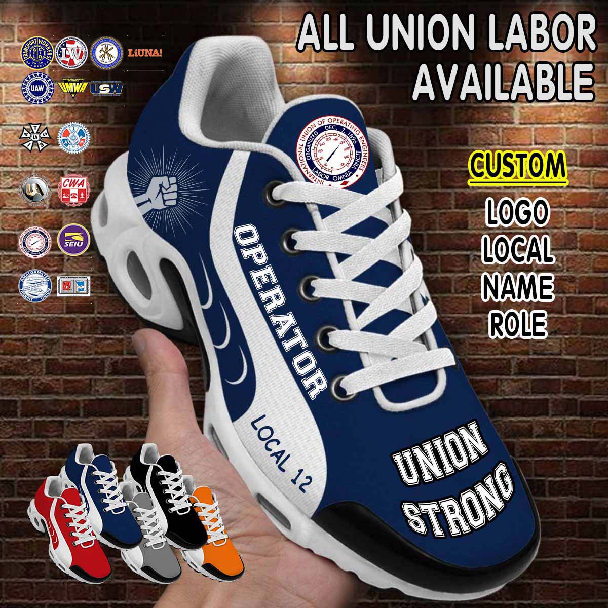 Custom Union Labor_Union Strong V1 SolidStep Air Sneaker - Premiory ...