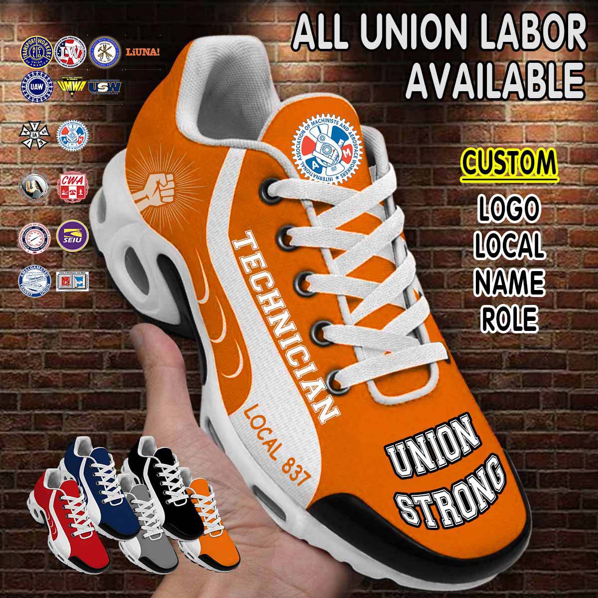 Custom Union Labor_Union Strong V1 SolidStep Air Sneaker - Premiory ...